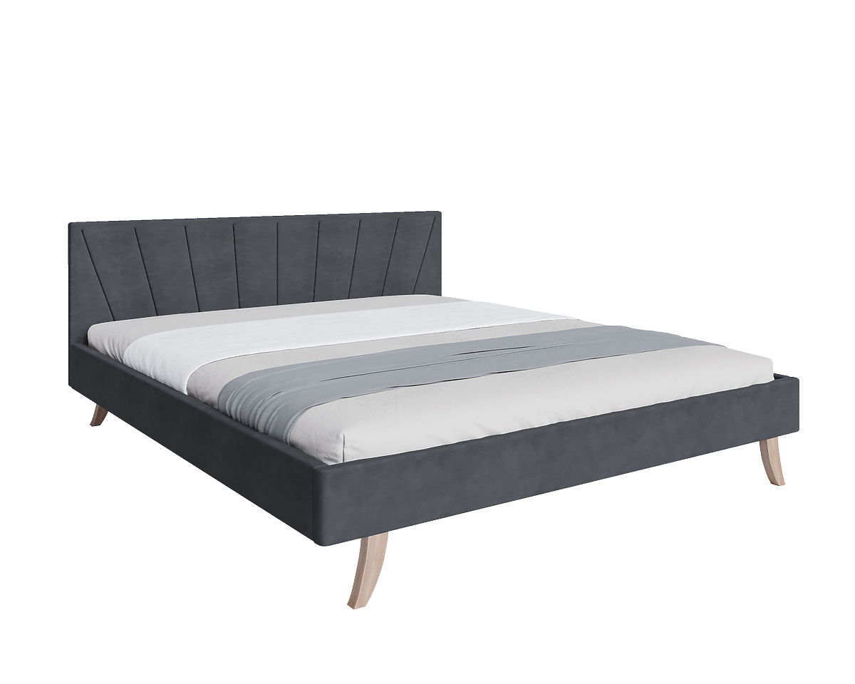 Čalouněná postel HEAVEN 140 x 200 cm - Šedá - lukafurniture.cz